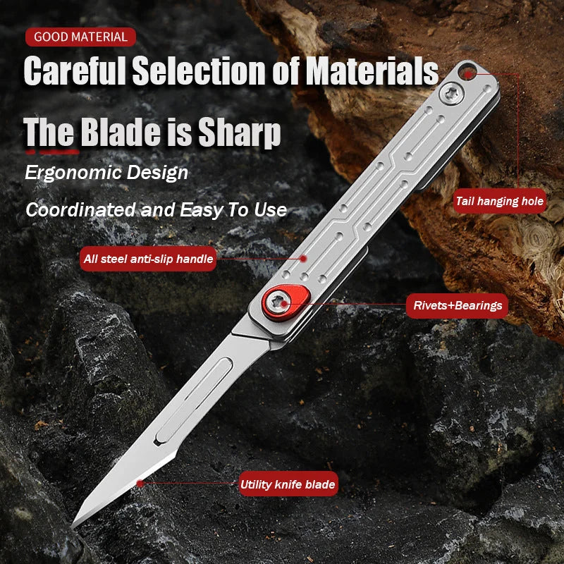 Mini Folding Replaceable Blade EDC Knife – Roma